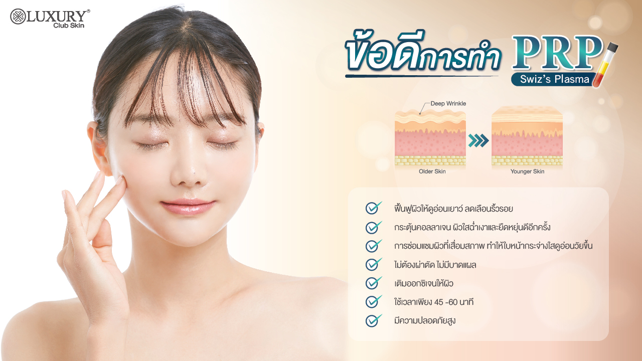 PRP SWIZ’S PLASMA อนุภาคแห่งความเยาว์วัย ฟื้นฟูเซลล์ผิวให้เปล่งปลั่ง ...